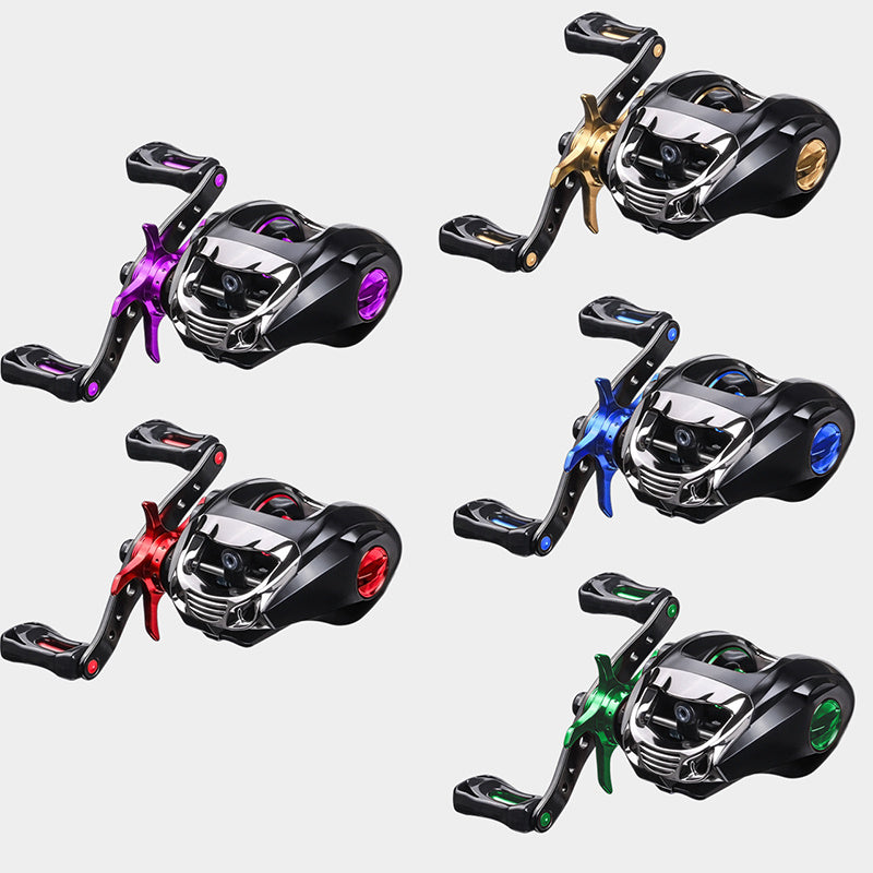 Metal Raft Fishing Reel Luya Hit Black Long Cast Anti Blast Line – The ...