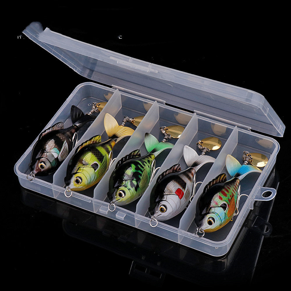5piece Top Mounted Spinning Tail Fishing Lure Set – The Camping Elite