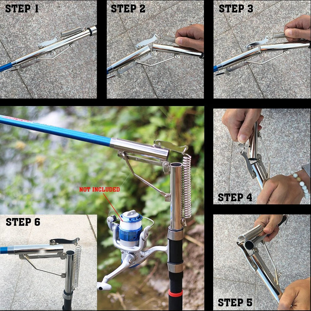 Stainless Steel Automatic Fishing Rod – The Camping Elite